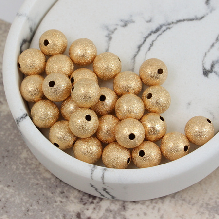 Metalowa przekładka kula diamentowa złota 10mm | ELEMENTY METALOWE \ Ozdobne Twoje Nowości ...