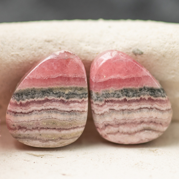 Kaboszony rodochrozyt 16x12x5mm [para] | KABOSZONY \ Kaboszony z ...