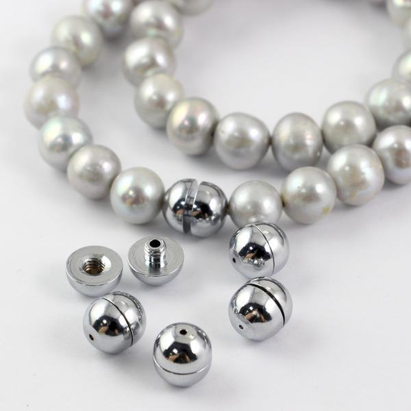 Zapięcie do naszyjnika skręcane kula 10mm | ELEMENTY METALOWE \ Zapięcia | Tytuł sklepu zmienisz ...